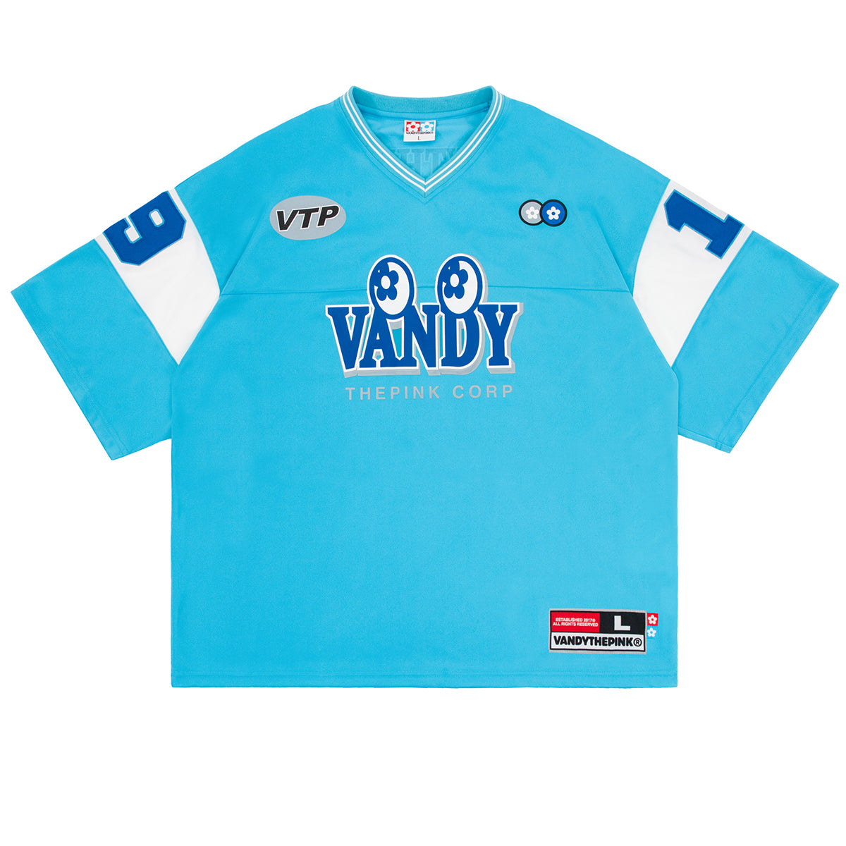 VANDY THE PINK - VANDY CLASSIC LOGO JERSEY BLUE T-shirt | cherry Online ...