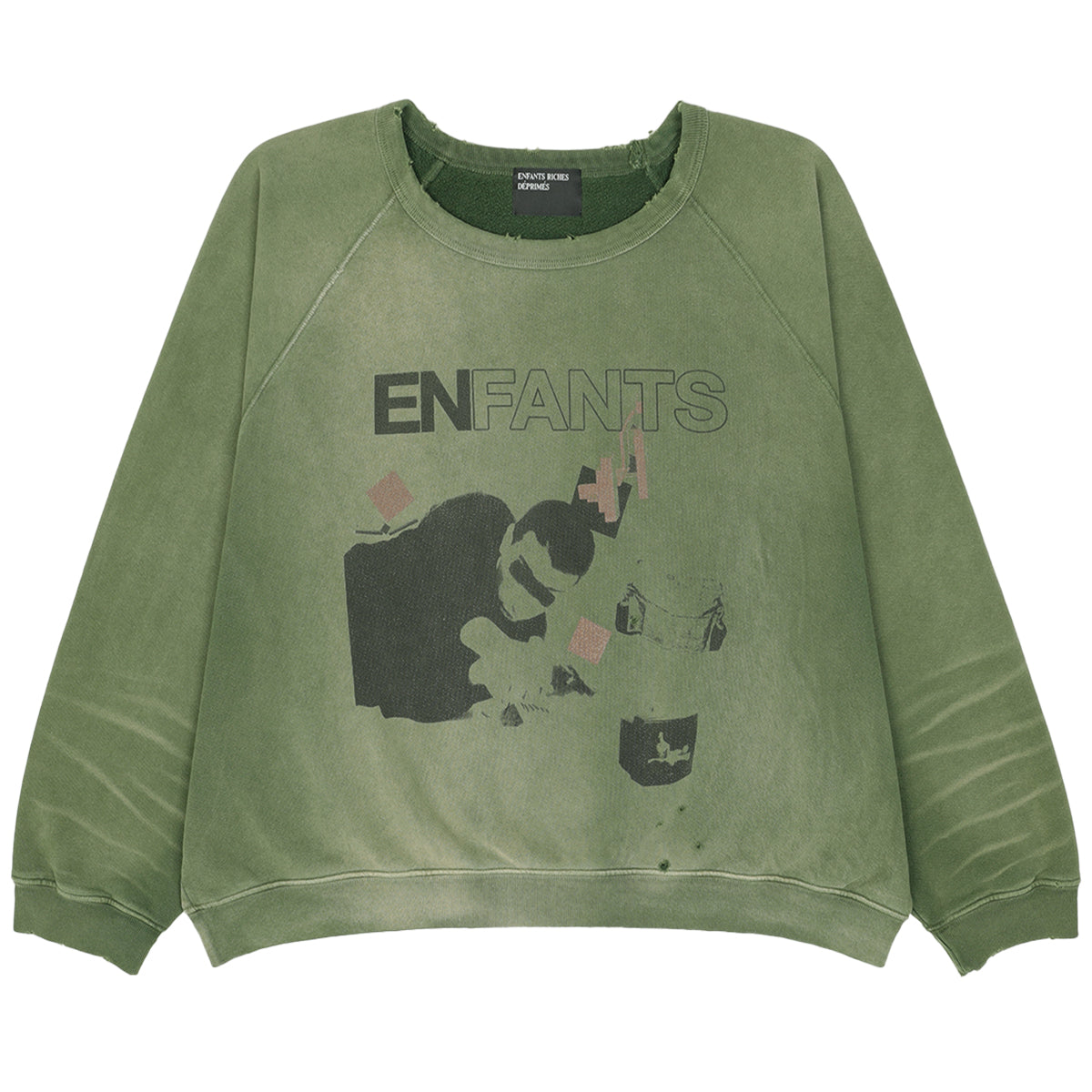 ENFANTS RICHES DEPRIMES (アンファン・リッシュ・デプリメ) - MY DEATH MY LIFE RAGLAN SWEATSHIRT スウェット | cherry ...