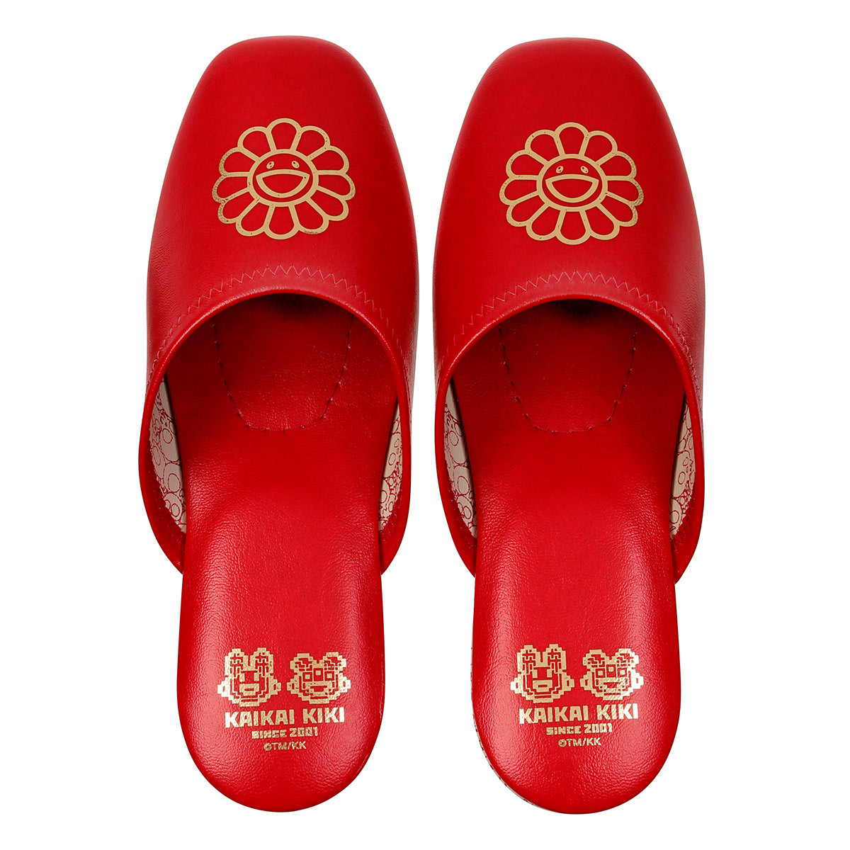 Takashi Murakami / kaikai kiki - Flower Vinyl Slippers Red | cherry ...