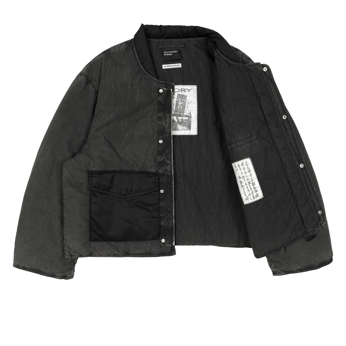 ENFANTS RICHES DEPRIMES - NEXT EXIT MILITARY PUFFER Bomber Jacket ...